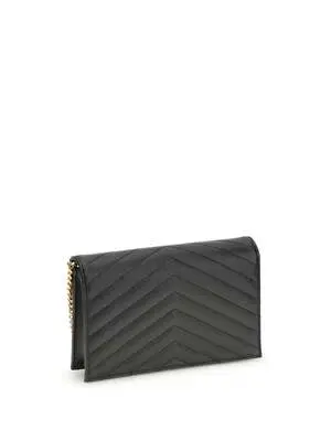 Saint Laurent Cassandre Mini Shoulder Bag - Black