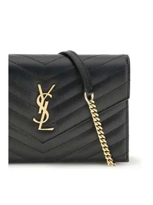 Saint Laurent Cassandre Mini Shoulder Bag - Black