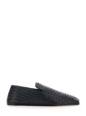 Bottega Veneta Palazzo Loafers Woven Leather - Multicolor