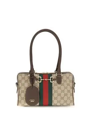 Gucci Horsebit Shoulder Bag - Cream