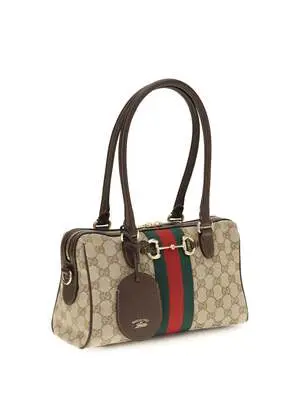 Gucci Horsebit Shoulder Bag - Cream