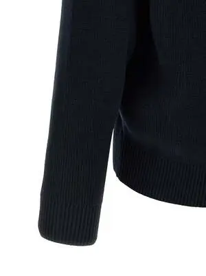 Stone Island 5100009 Ribbed Cotton Cardigan - Blue