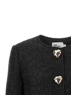 SELF-PORTRAIT Bouclé Fur Jacket