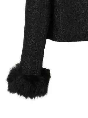 SELF-PORTRAIT Bouclé Fur Jacket