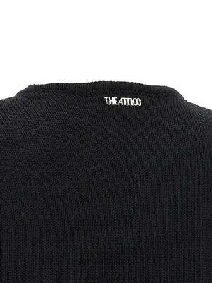 Attico Fringed Knit Dress