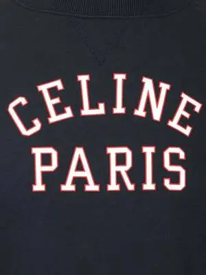 Celine Crewneck Cotton Sweatshirt