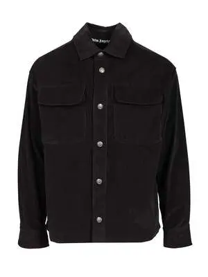 Palm Angels Corduroy Shirt Jacket - Gray