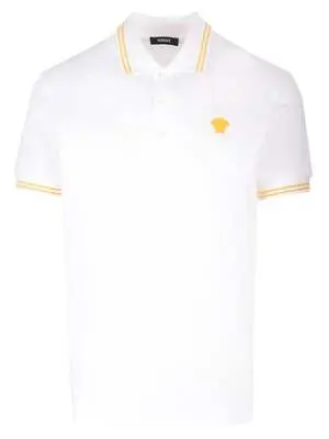 Versace Medusa Polo Shirt - White