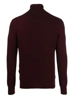 Tagliatore Burgundy Turtleneck
