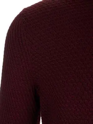 Tagliatore Burgundy Turtleneck