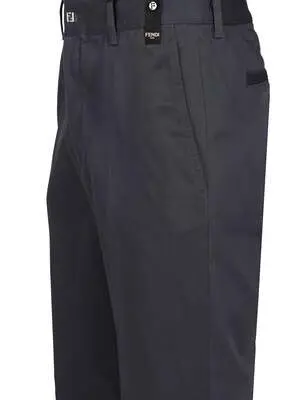Fendi Gabardine Cigarette Trousers