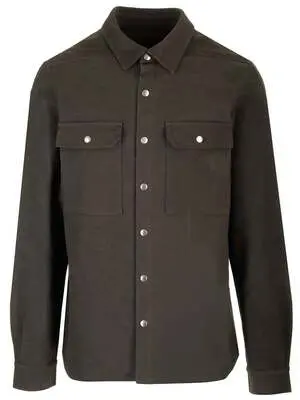 Rick Owens Wool Shirt Jacket - Brown