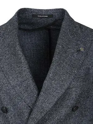 Tagliatore Double-breasted Wool And Silk Blazer