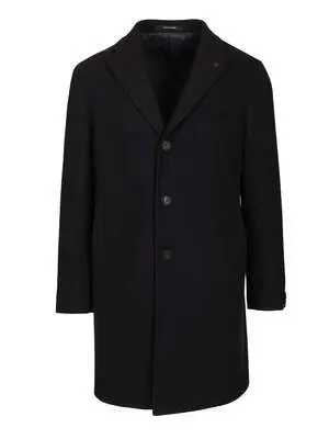 Tagliatore Bruce Single-breasted Wool Blend Coat