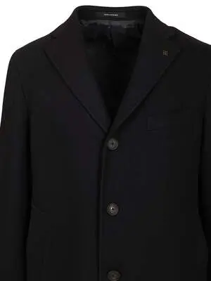 Tagliatore Bruce Single-breasted Wool Blend Coat