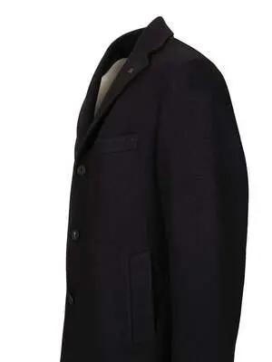 Tagliatore Bruce Single-breasted Wool Blend Coat