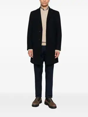 Tagliatore Bruce Single-breasted Wool Blend Coat