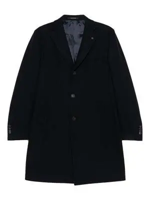 Tagliatore Bruce Single-breasted Wool Blend Coat