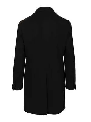Tagliatore Bruce Single-breasted Wool Blend Coat