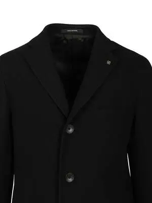 Tagliatore Bruce Single-breasted Wool Blend Coat