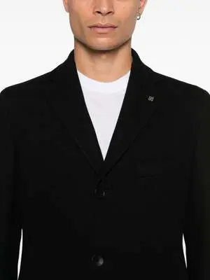 Tagliatore Bruce Single-breasted Wool Blend Coat