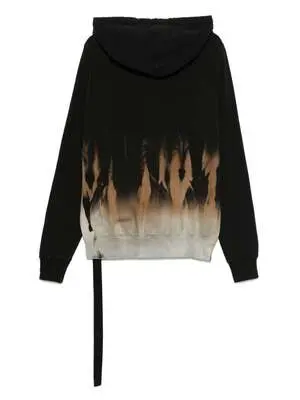 Rick Owens Cotton Hoodie Sun Flame
