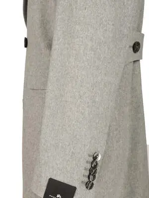 Tagliatore London Double-breasted Wool And Cashmere Coat - Gray