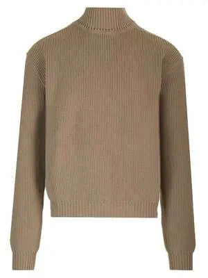 Rick Owens Turtleneck Sweater - Cream