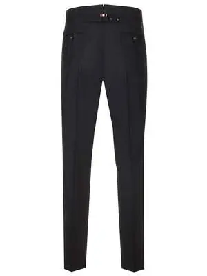 Thom Browne Skinny Trousers With Front Pleats