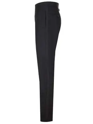 Thom Browne Skinny Trousers With Front Pleats