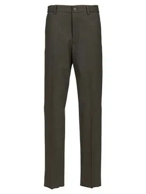 Tagliatore Garcon Trousers In Cool Wool - Green