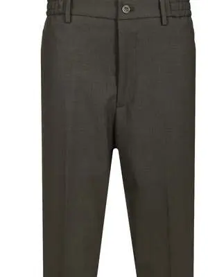 Tagliatore Garcon Trousers In Cool Wool - Green
