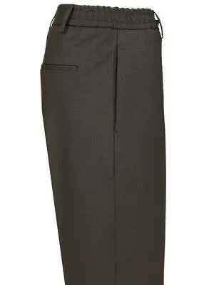 Tagliatore Garcon Trousers In Cool Wool - Green