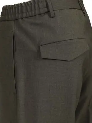Tagliatore Garcon Trousers In Cool Wool - Green