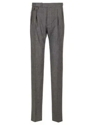 Tagliatore Box Pleat Pants For Men