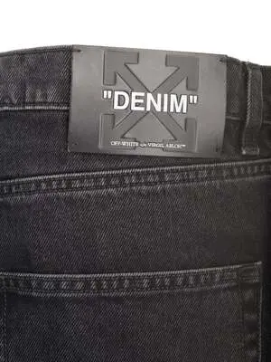 Off-White Relaxed Fit Diag Jeans - Black