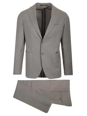 Tagliatore Montecarlo Wool Suit - Gray