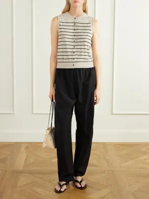 LA LIGNE Striped Knitted Vest