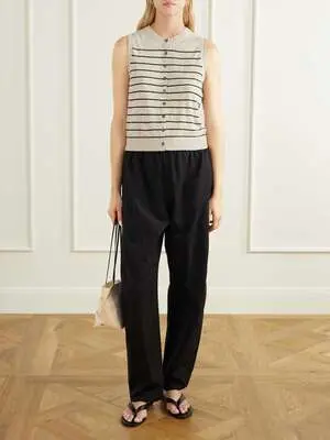LA LIGNE Lee Striped Knitted Vest