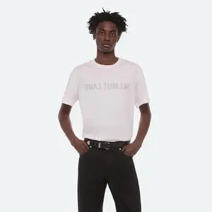 Helmut Lang Reverse Logo Tee - White
