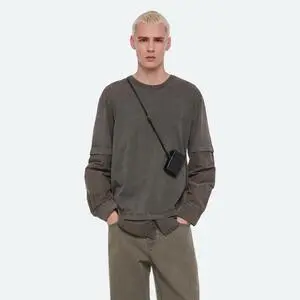 Helmut Lang Shirt Layer Tee - Dark Moss