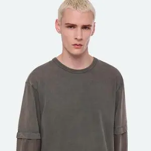 Helmut Lang Shirt Layer Tee - Dark Moss