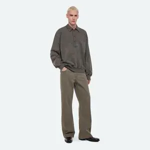 Helmut Lang Garment-dyed Terry Polo - Dark Moss