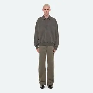 Helmut Lang Garment-dyed Terry Polo - Dark Moss