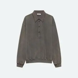 Helmut Lang Garment-dyed Terry Polo - Dark Moss