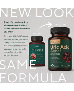 SUNERGETIC Uric Acid Support Supplement With Tart Cherry