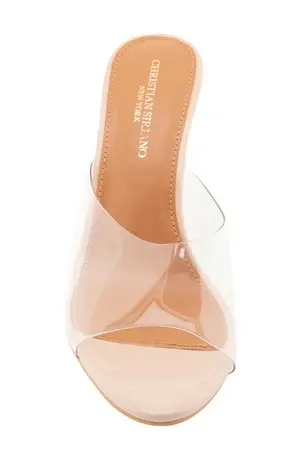 Christian Siriano Tabby Wedge Sandal - Clear Frappe