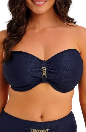 Fantasie Azores Dd-cup Underwire Bandeau Bikini Top - Midnight