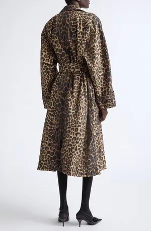 Saint Laurent Printed Nylon Trench Coat