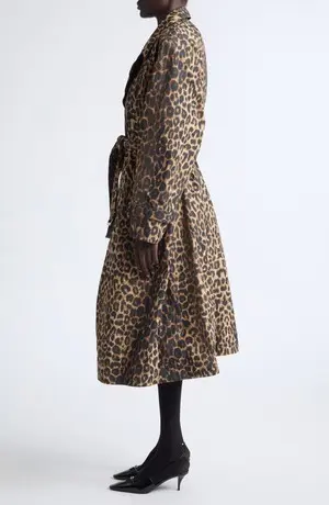 Saint Laurent Printed Nylon Trench Coat